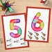 Printable Number Tracing Cards, Number Posters, Learning Activity ...