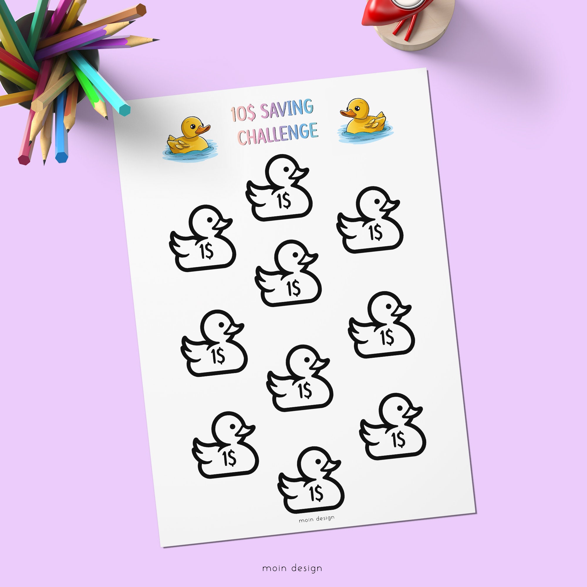 Printable Saving Challenge for Kids Saving Tracker Children - Etsy