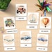 Vehicle Flash Cards, Preschool Activity, Printable Montessori Cards ...