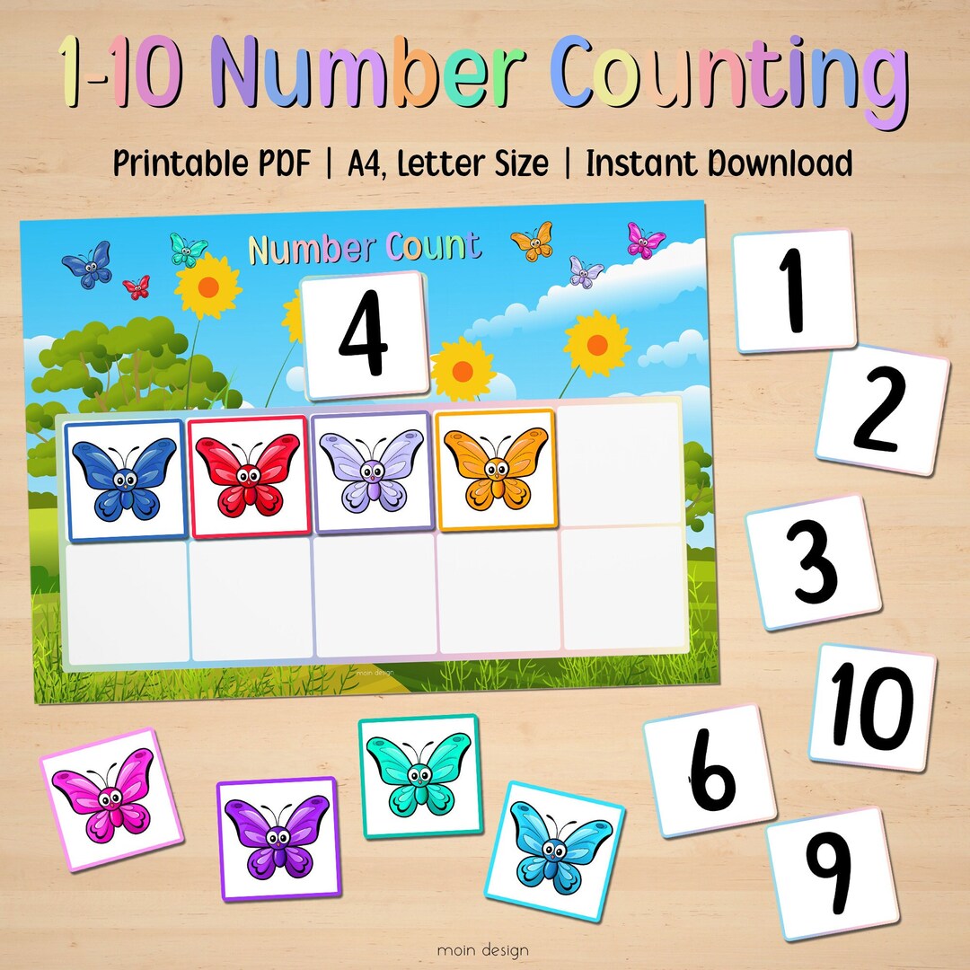 1-10 Numbers Count, Math Activities for Kids, Preschool Activity ...