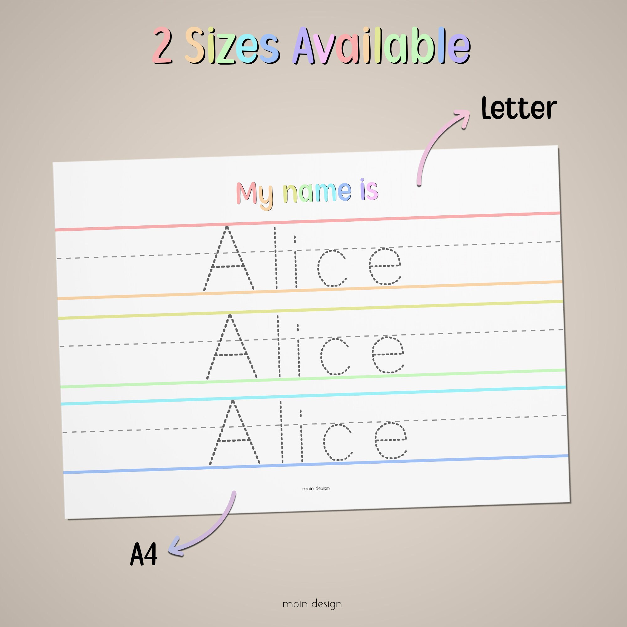 Custom Name Tracing Worksheet: Personalized Handwriting Practice ...