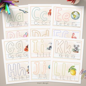 Alphabet & Numbers Play Dough Mats, Printable Homeschool Activity, ABC ...