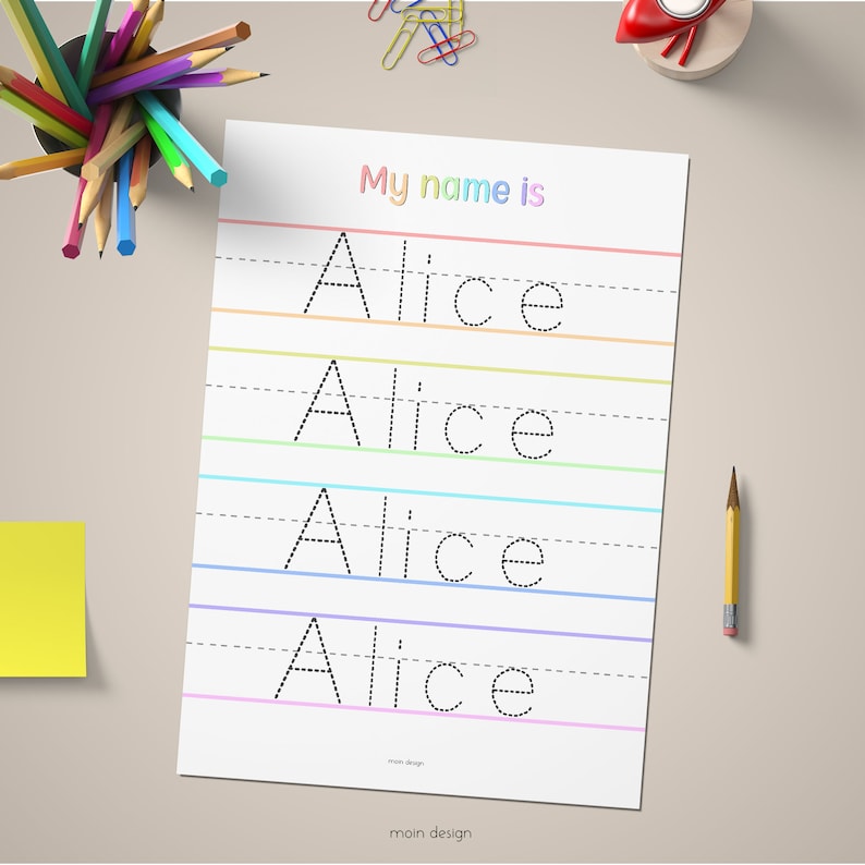 Custom Name Tracing Worksheet: Personalized Handwriting Practice ...