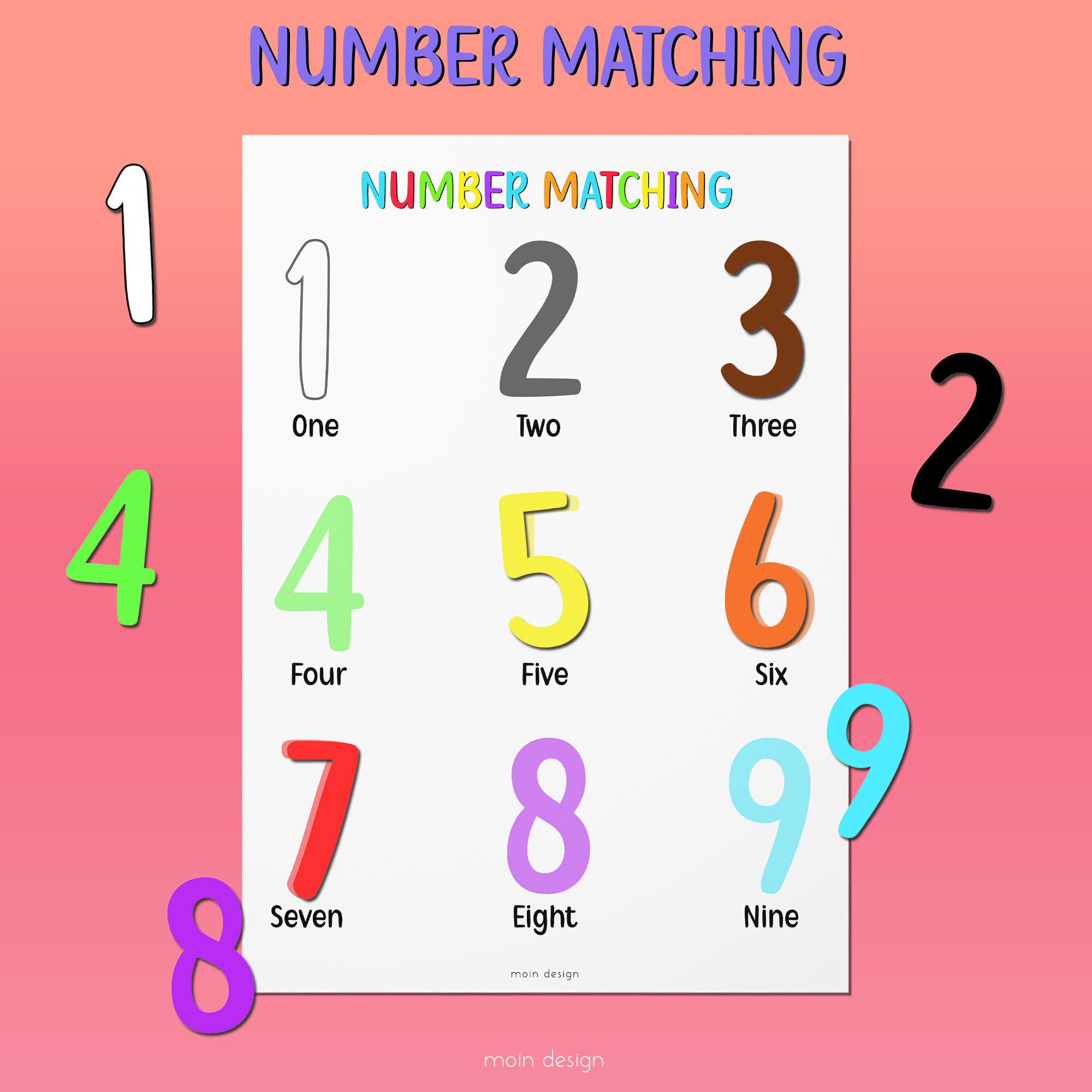 Printable Toddler Activity Pages, Matching Activity, Learning ...