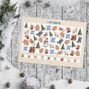 Printable Winter I Spy Game, Toddler Winter Activities, Kids Activity ...