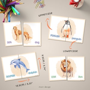 Animals Matching Game for Toddlers, Puzzle for Kids, Toddler Activity ...