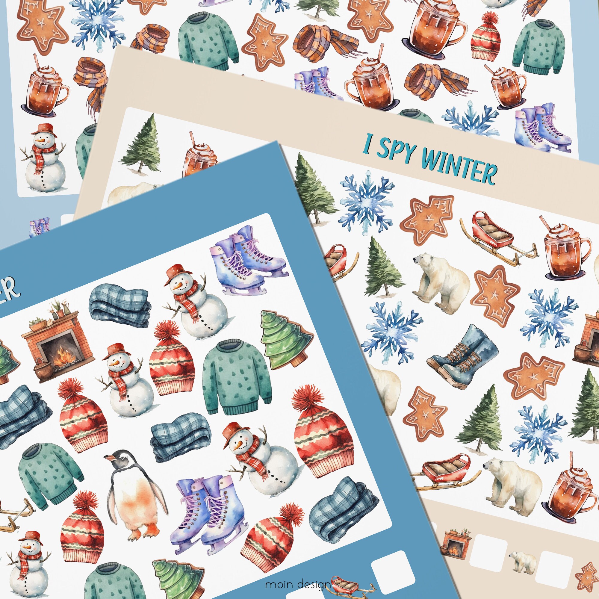 Printable Winter I Spy Game, Toddler Winter Activities, Kids Activity ...