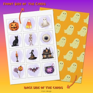 Printable Memory Game, Kids Halloween Activity, Matching Games for ...