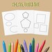 Shapes Coloring Pages for Kids: Geometric Learning (PDF) - Etsy