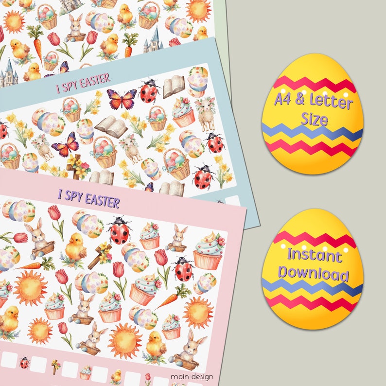Printable Easter I Spy Game, Toddler Easter Activities, Kids Activities ...