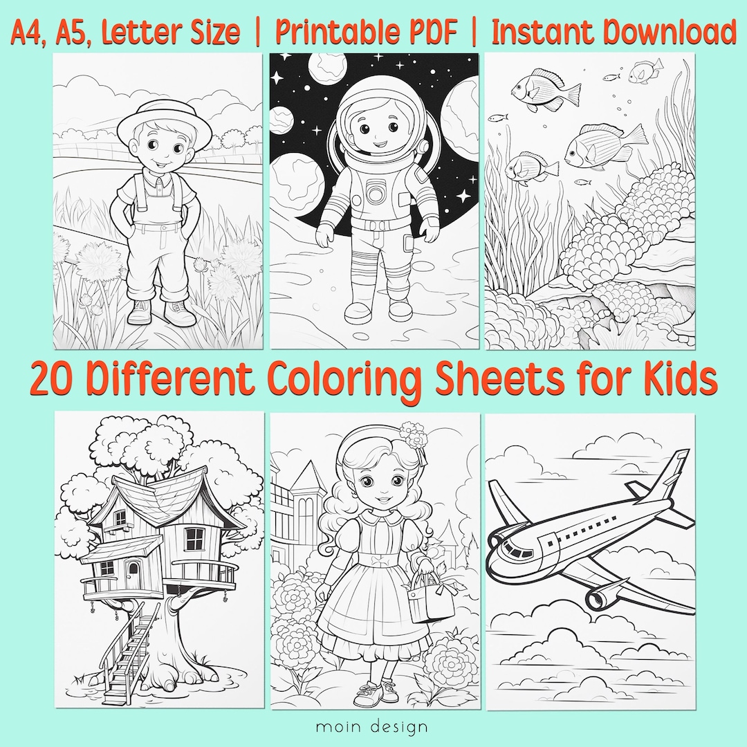 Coloring Page for Kids, Printable Coloring Sheets, Kids Activity ...