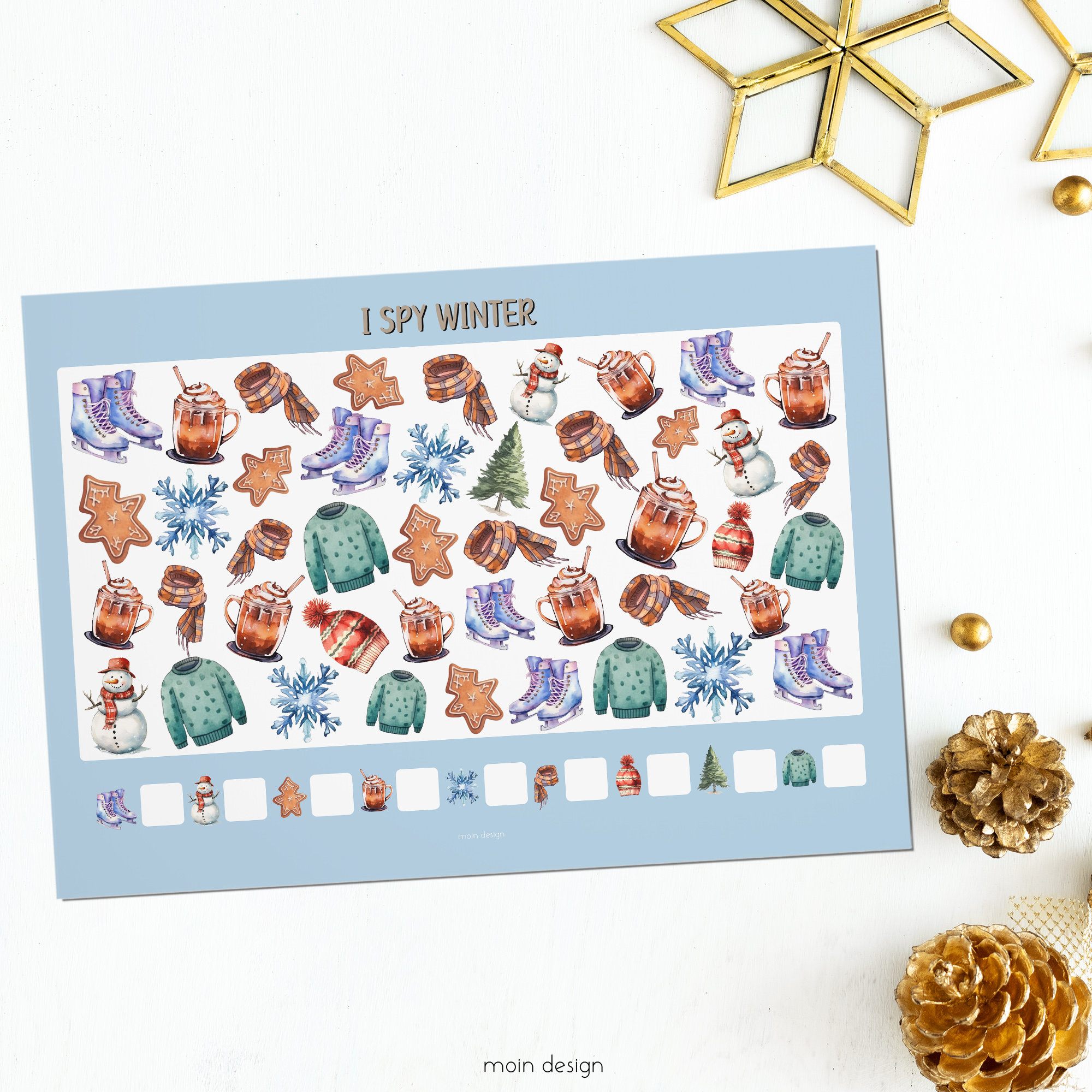 Printable Winter I Spy Game, Toddler Winter Activities, Kids Activity ...