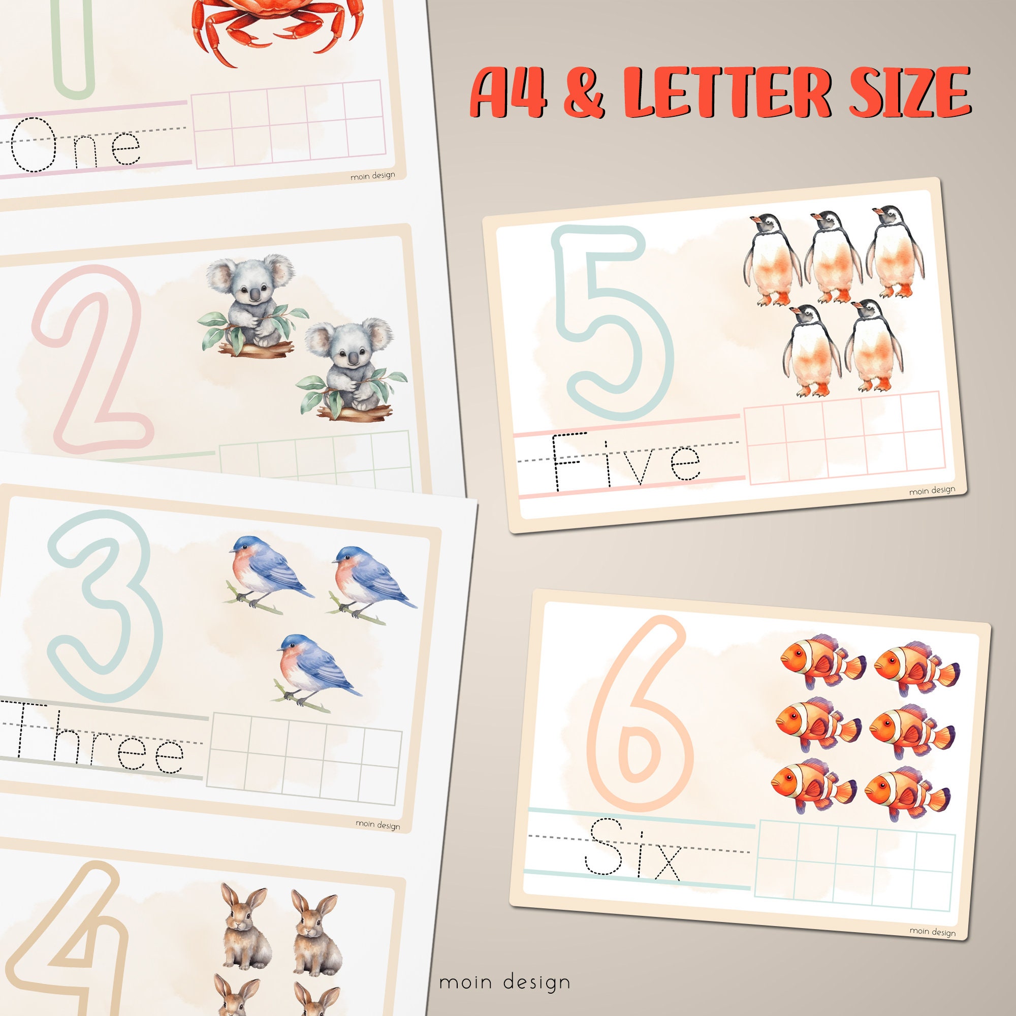 Numbers Play Dough Mats, Printable Learning Activity, Number Tracing ...