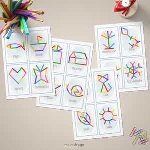 Popsicle Sticks Activity Cards: Montessori Toddler Game (digital ...