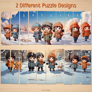 Printable Number Puzzle, Number Counting 1-10, Preschool Activities ...