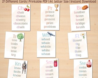 27 Consonant Digraph Poster - Etsy Canada