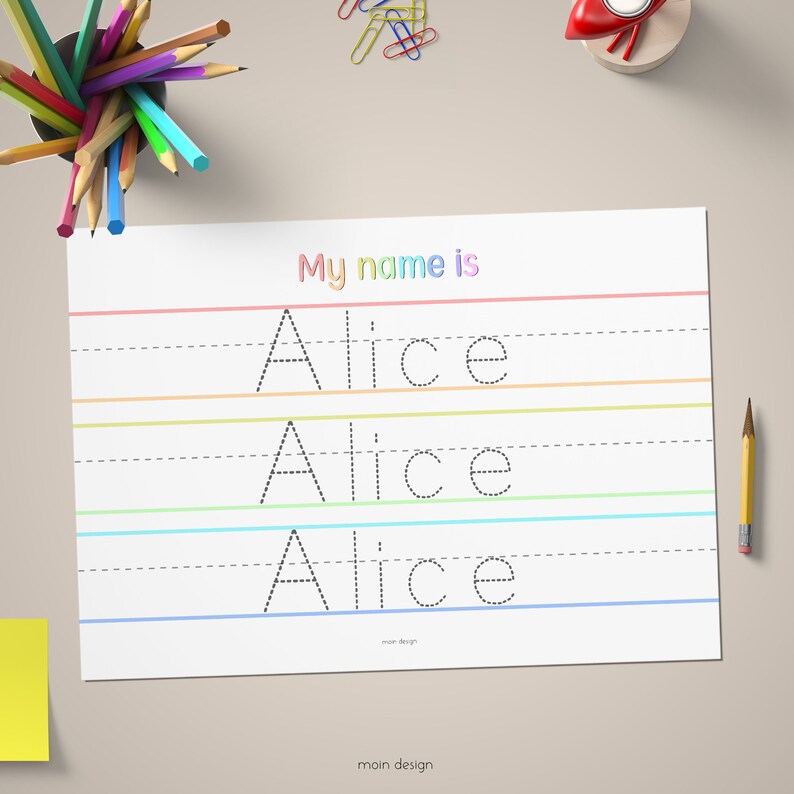 Custom Name Tracing Worksheet: Personalized Handwriting Practice ...