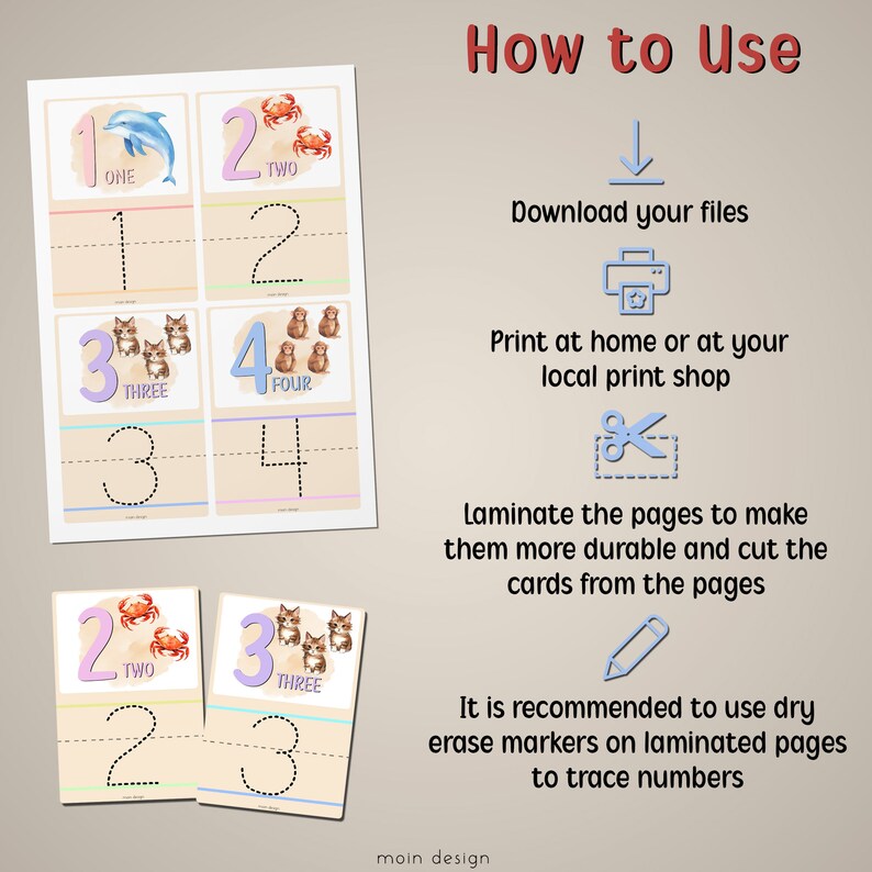 Number Tracing Worksheet, Hand Writing Practice, Preschool Curriculum ...