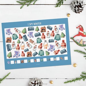 Printable Winter I Spy Game, Toddler Winter Activities, Kids Activity ...