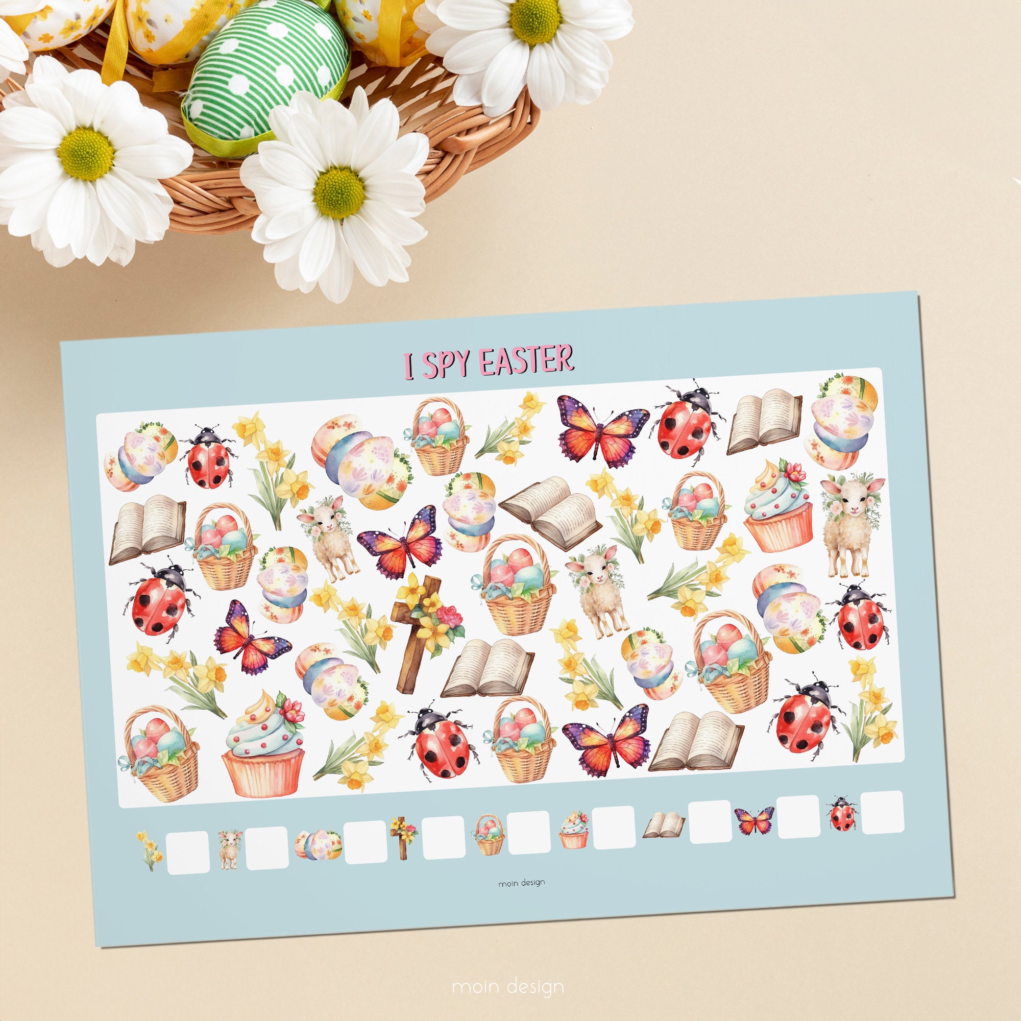 Printable Easter I Spy Game, Toddler Easter Activities, Kids Activities ...