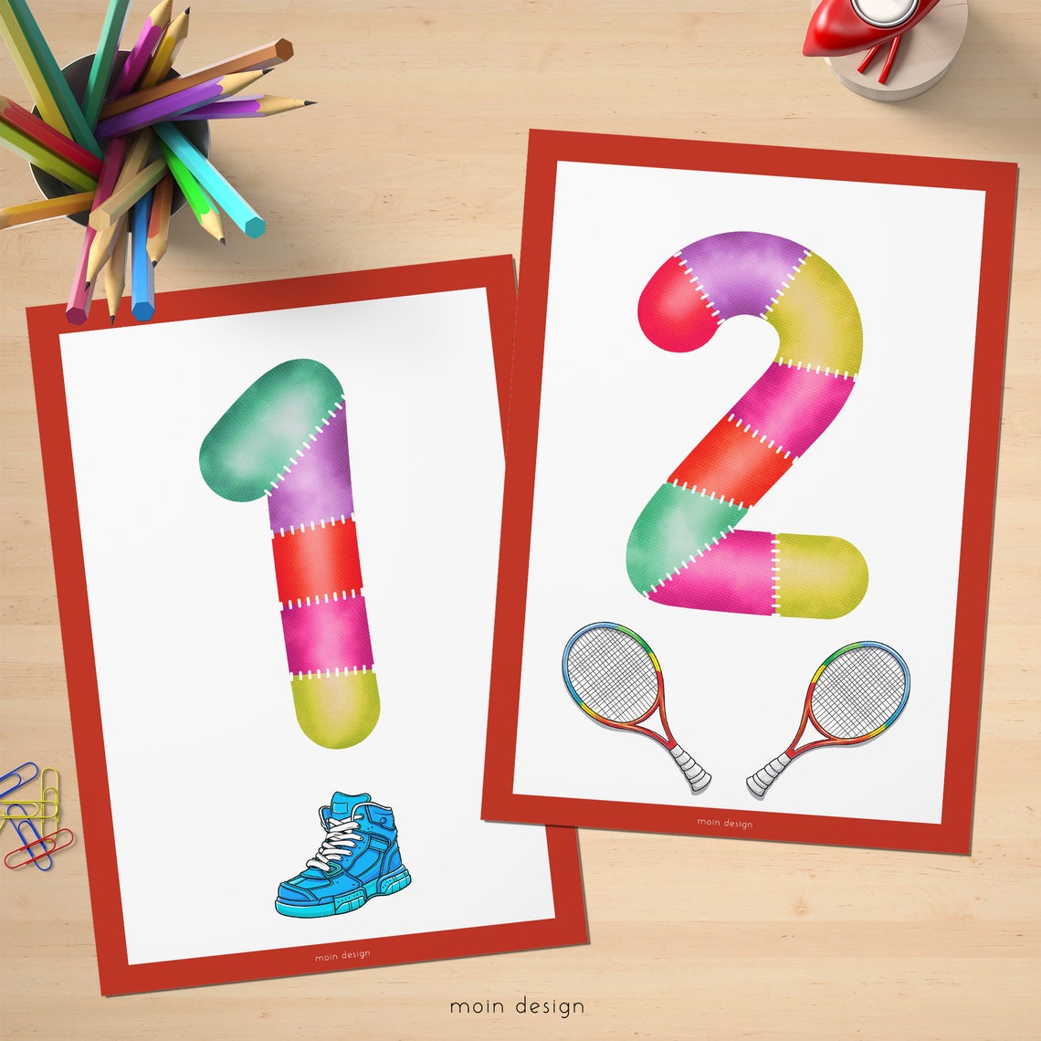Printable Number Tracing Cards, Number Posters, Learning Activity ...