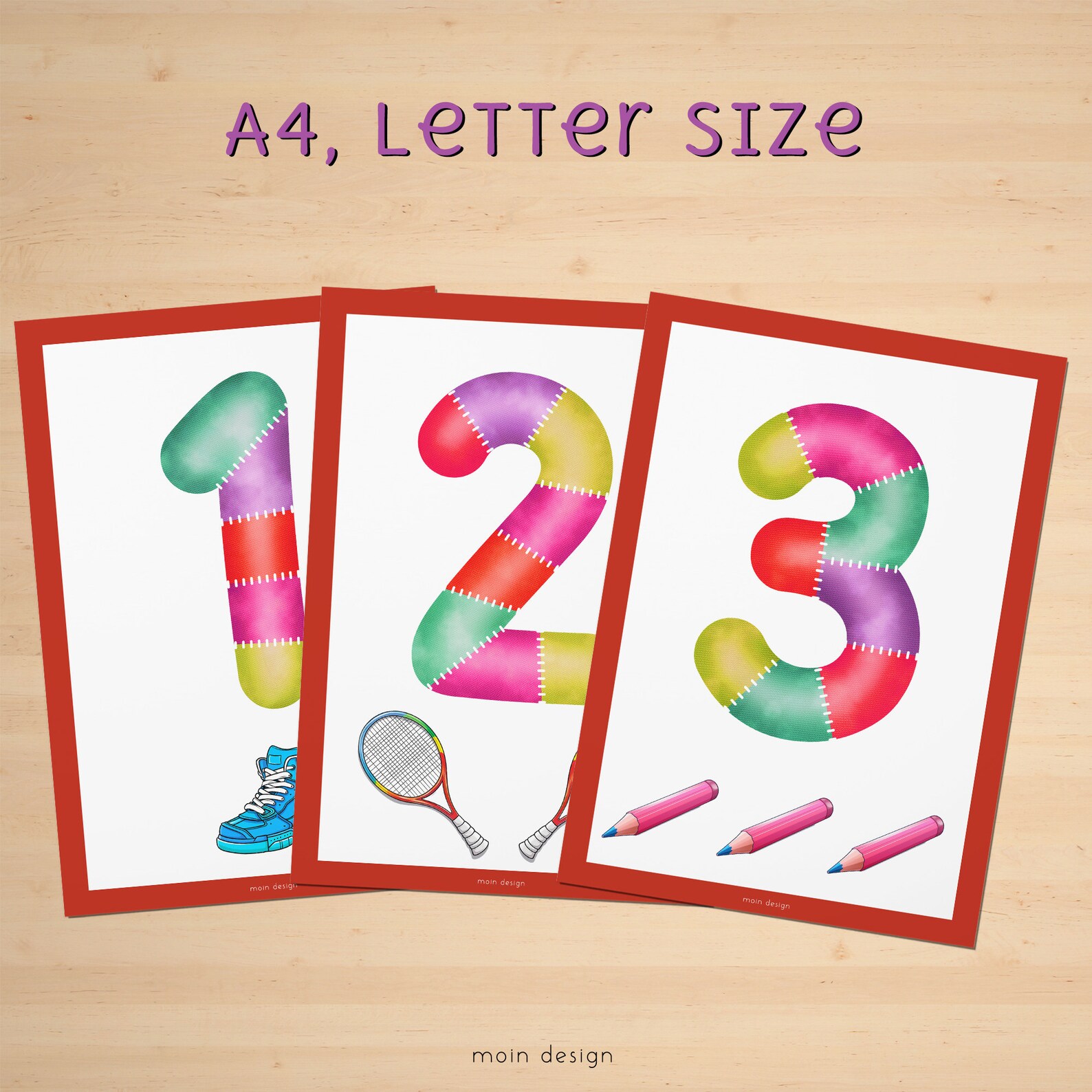 Printable Number Tracing Cards, Number Posters, Learning Activity ...