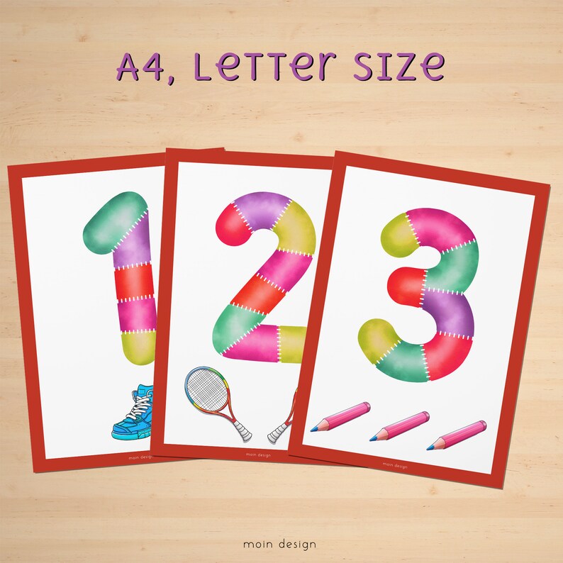 Printable Number Tracing Cards, Number Posters, Learning Activity ...