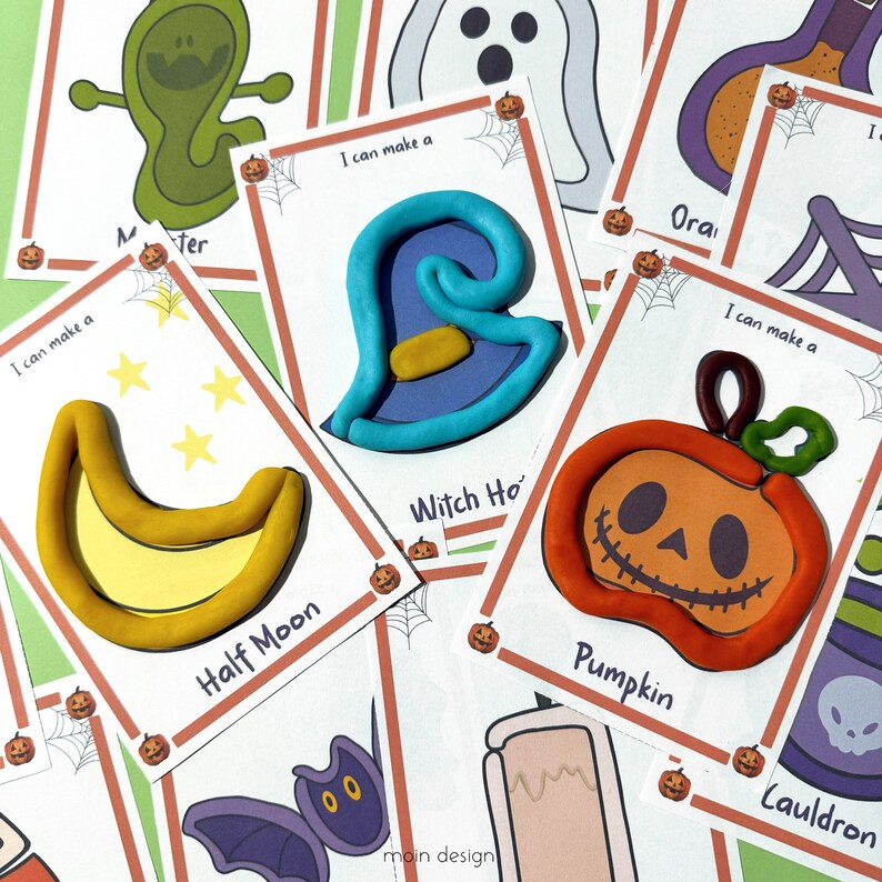 Halloween Play Dough Mats: Printable Toddler Activity (digital Download ...