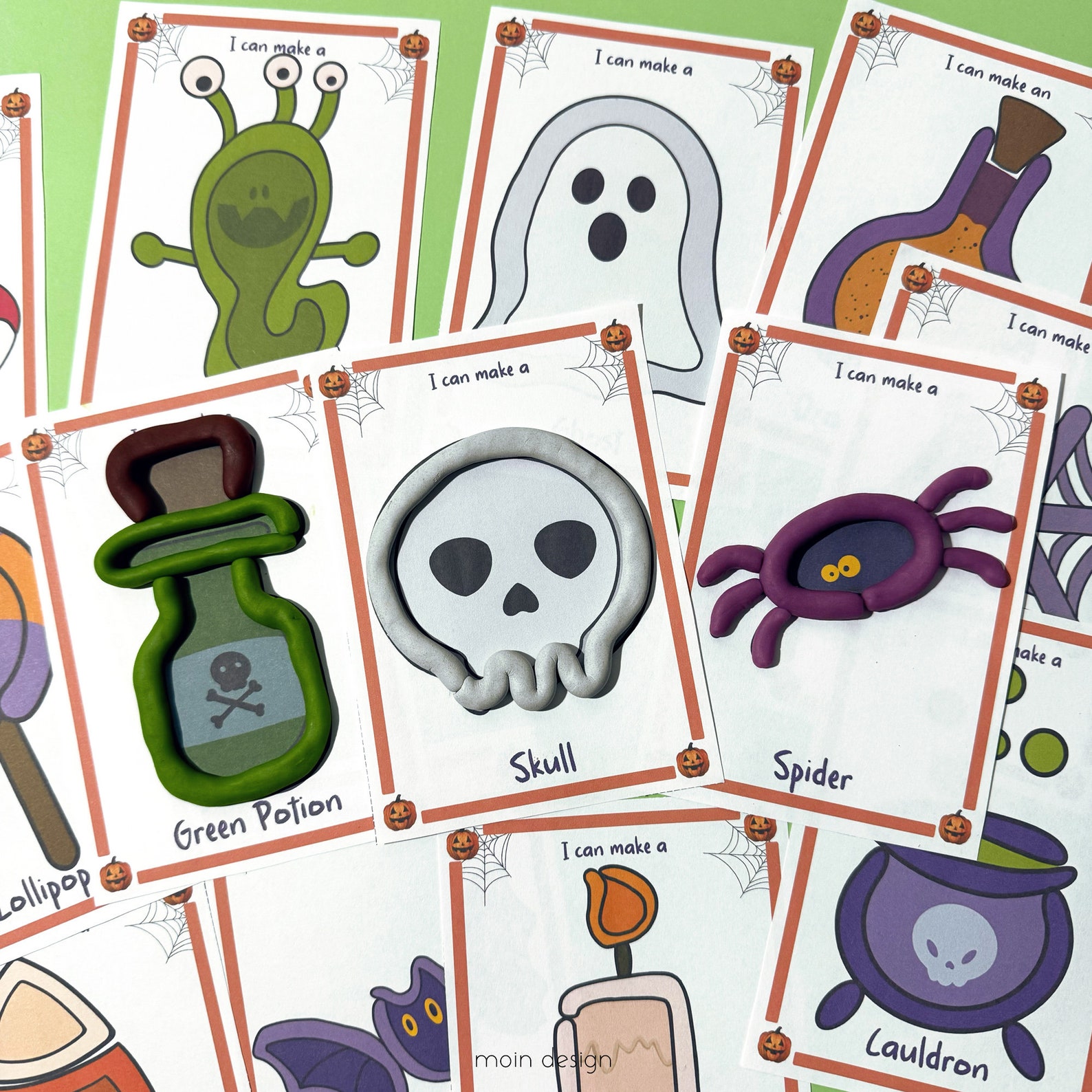 Halloween Play Dough Mats: Printable Toddler Activity (digital Download ...