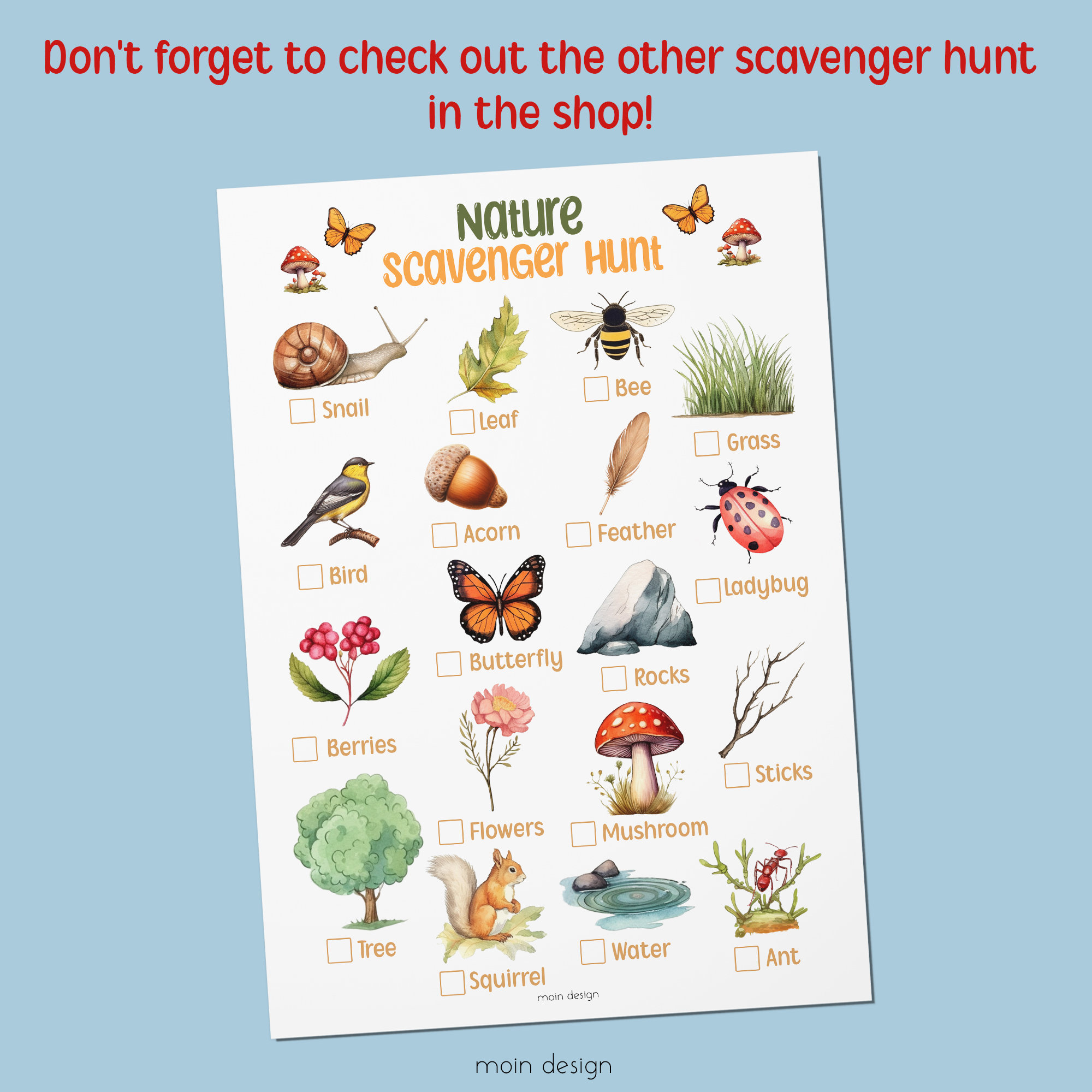 Printable Winter Scavenger Hunt for Kids, Winter Games for Kids, Party ...
