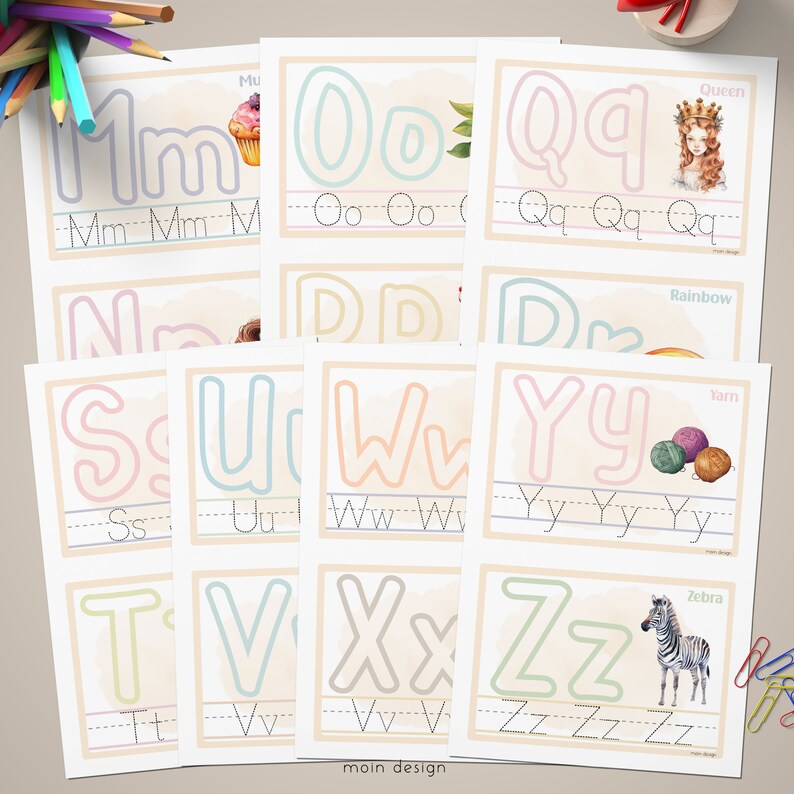Alphabet & Numbers Play Dough Mats, Printable Homeschool Activity, ABC ...