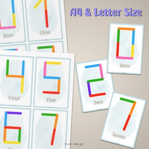 Numbers Popsicle Sticks Activity, Craft Sticks Activity, Montessori ...