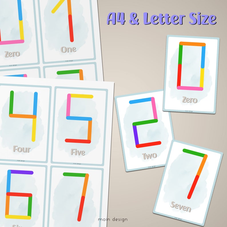 Numbers Popsicle Sticks Activity, Craft Sticks Activity, Montessori ...