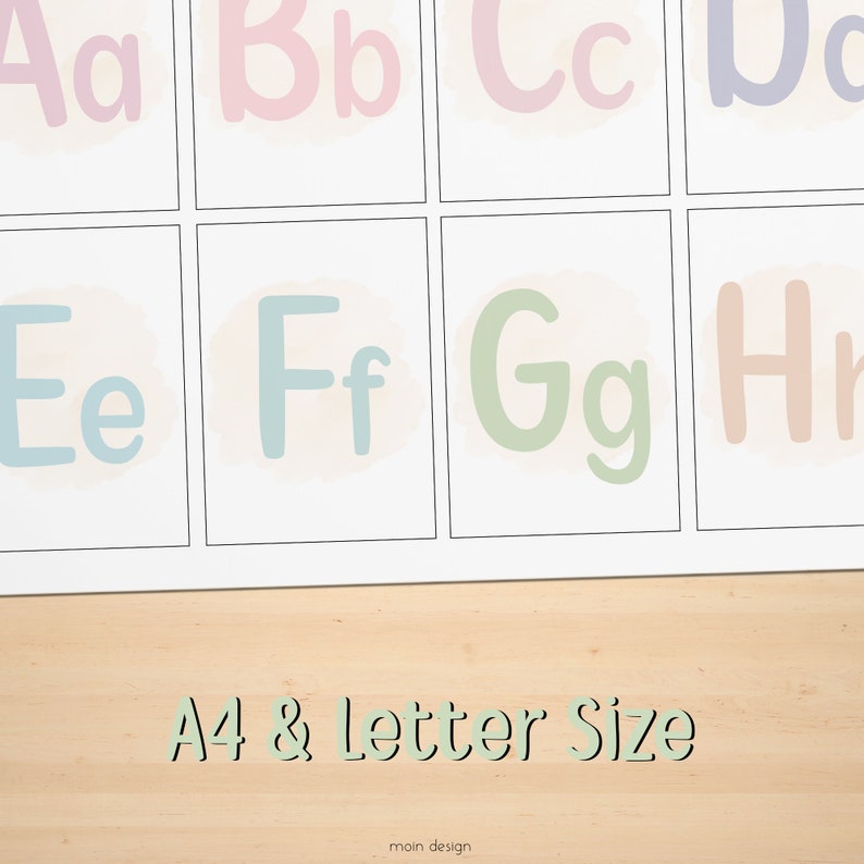 Alphabet Flash Cards, Preschool Activity, Printable Montessori Cards ...