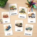 Vehicle Flash Cards, Preschool Activity, Printable Montessori Cards ...