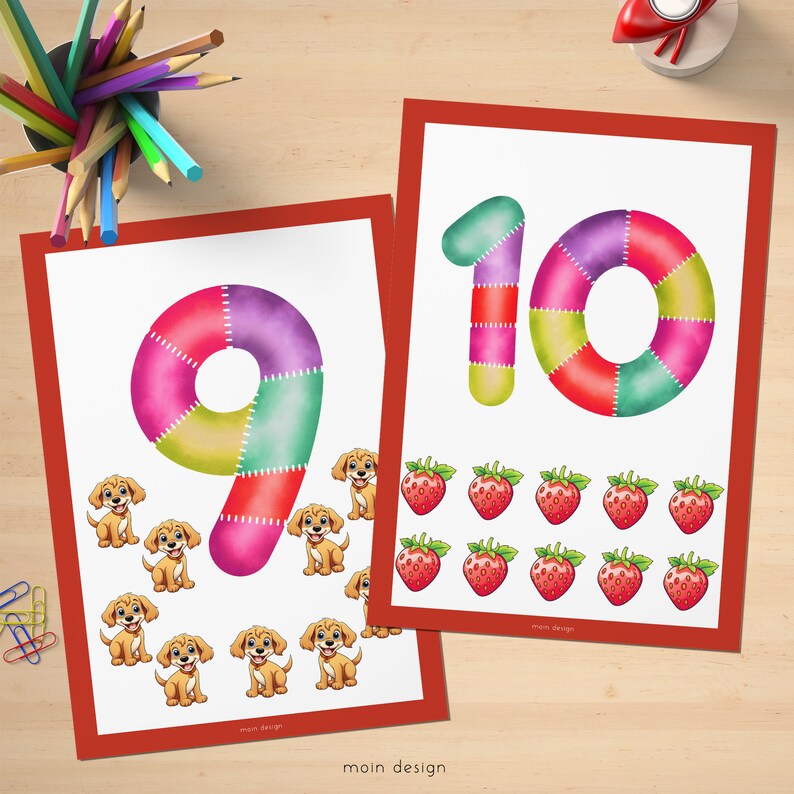 Printable Number Tracing Cards, Number Posters, Learning Activity ...