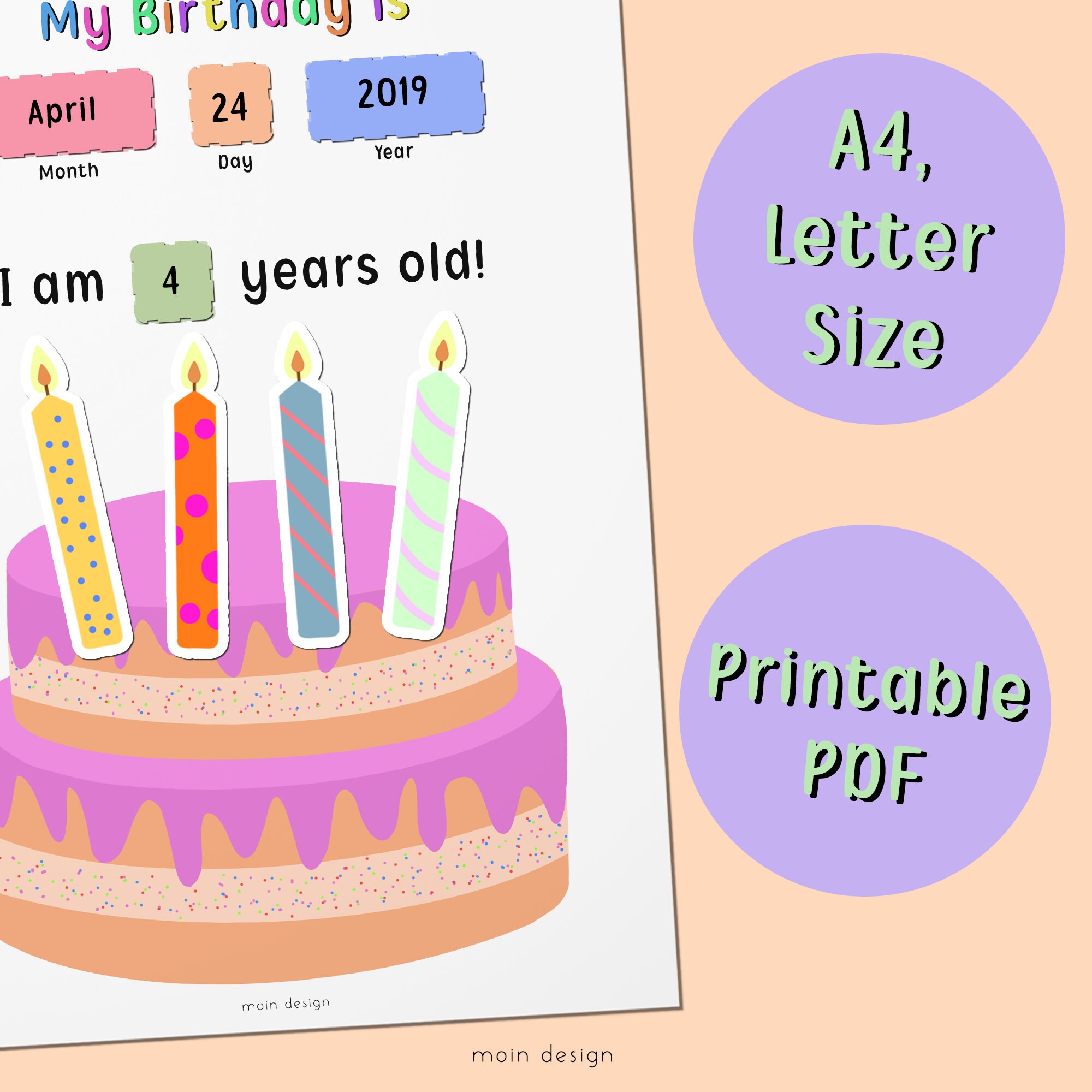Learn My Birthday Activity, Printable Worksheet, Busy Books Page ...