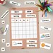 Printable Daily Kids Vertical Calendar, Montessori Materials, Kids Wall ...