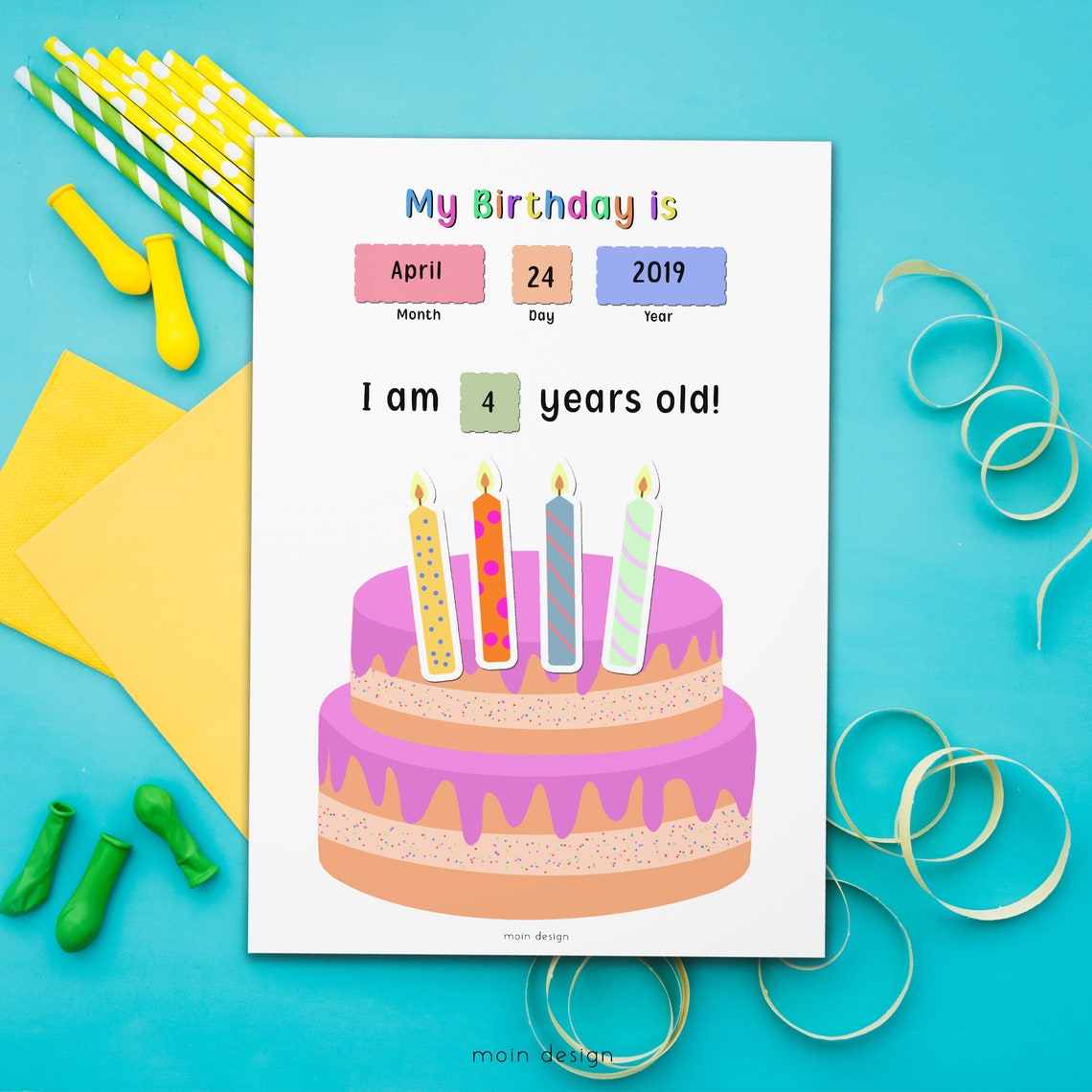 Learn My Birthday Activity, Printable Worksheet, Busy Books Page ...