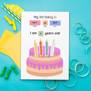 Learn My Birthday Activity, Printable Worksheet, Busy Books Page ...