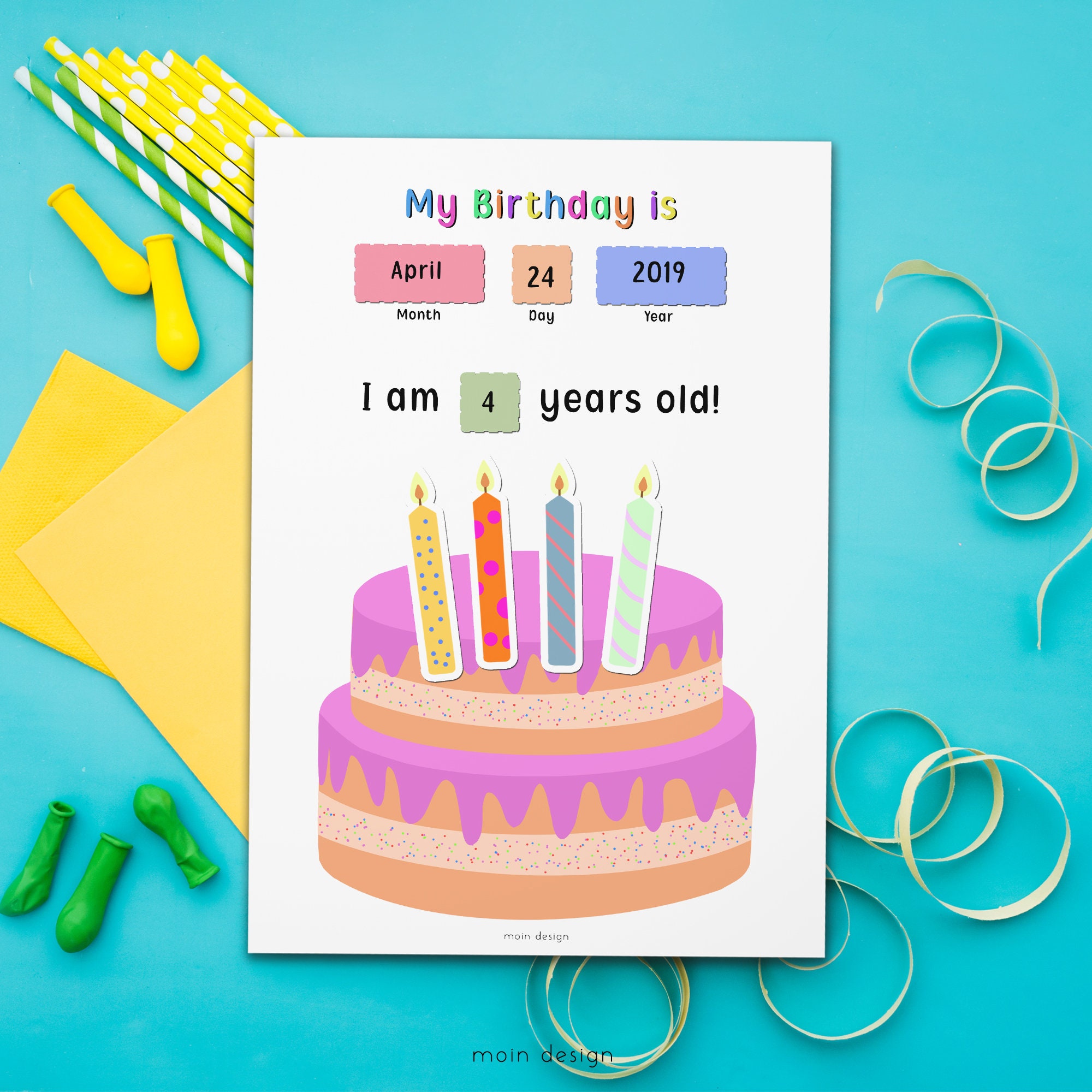 Learn My Birthday Activity, Printable Worksheet, Busy Books Page ...