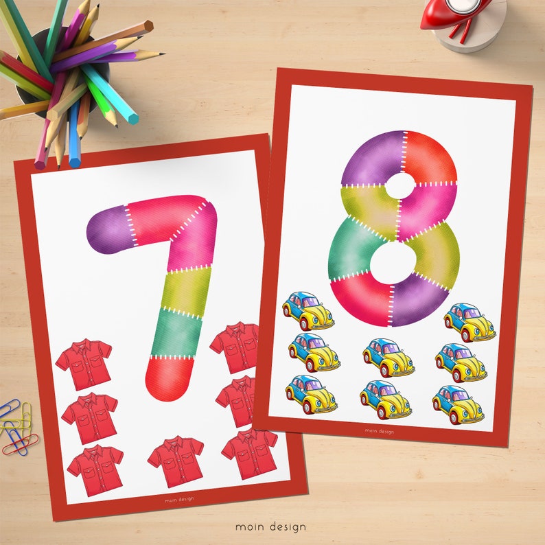 Printable Number Tracing Cards, Number Posters, Learning Activity ...