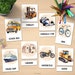 Vehicle Flash Cards, Preschool Activity, Printable Montessori Cards ...