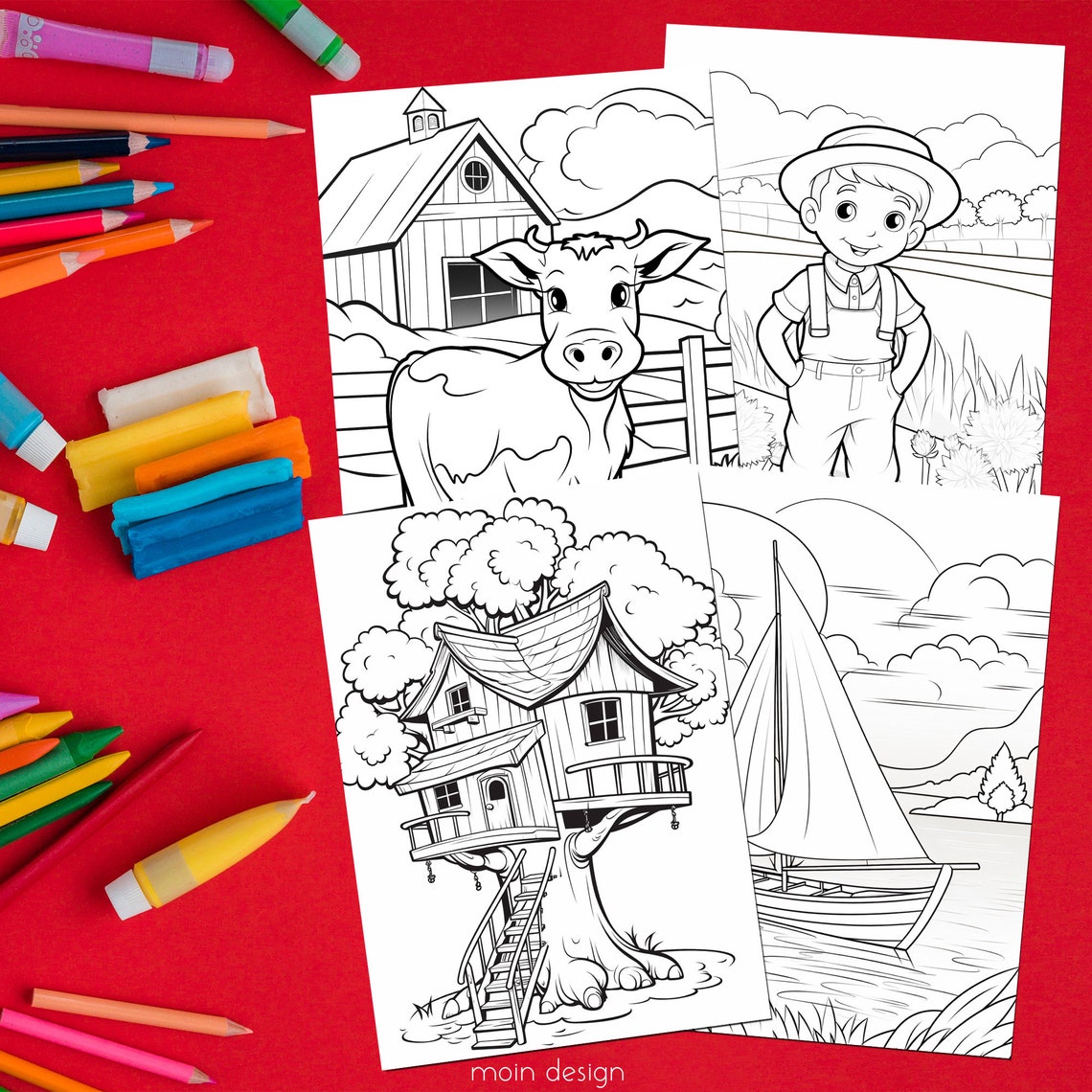 Coloring Page for Kids Printable Coloring Sheets Kids - Etsy