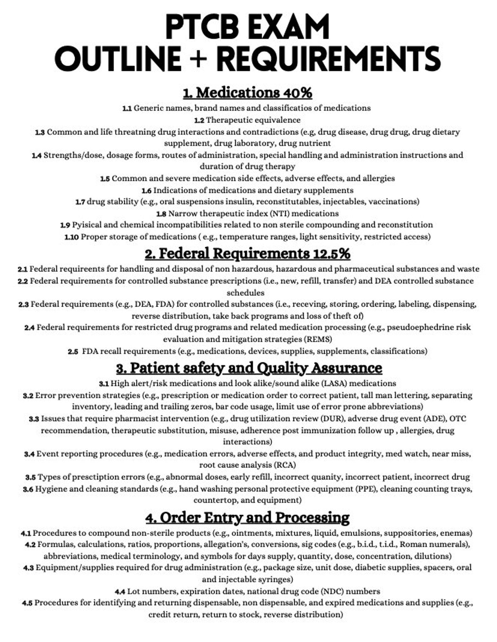 PTCB Exam Study Guide DIGITAL - Etsy