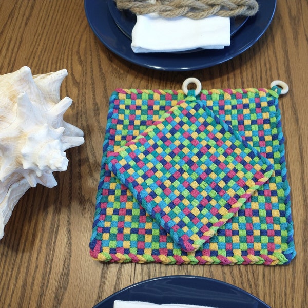 Woven Potholders - Etsy