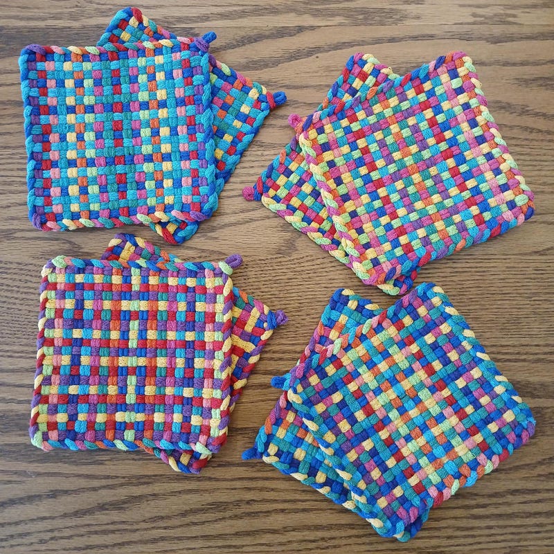 Woven Potholders - Etsy