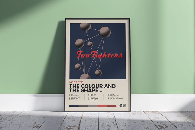 Foo Fighters the Colour and the Shape Album Poster / Album Cover Poster ...