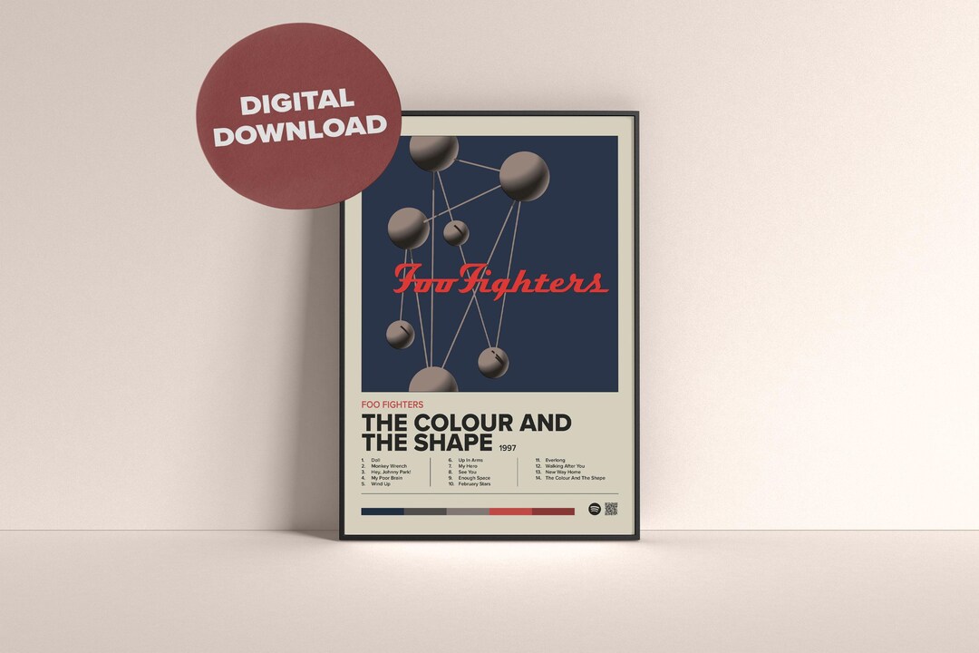 Foo Fighters the Colour and the Shape Album Poster / Album Cover Poster ...