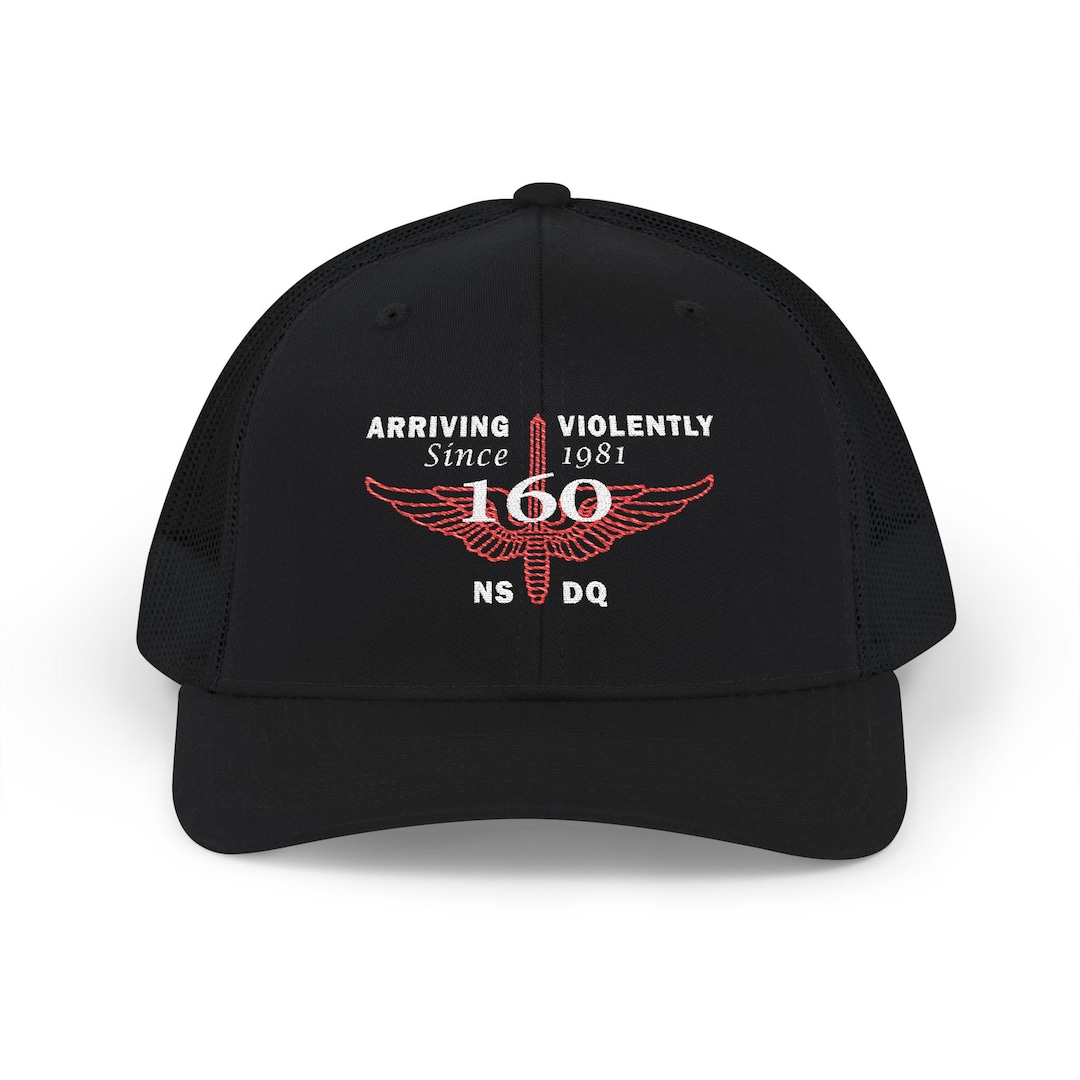 160th SOAR (abn) Logo Snapback Trucker Cap Embroidered Night Stalkers ...